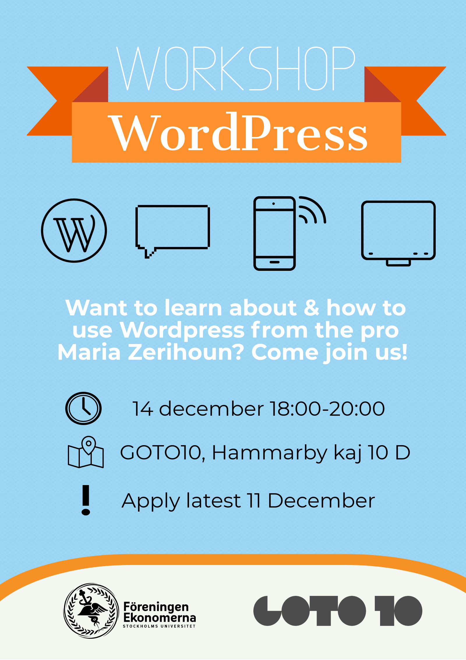 INSTÄLLT - WordPress Workshop | Goto 10
